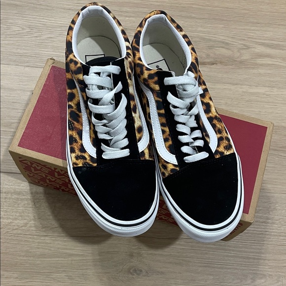 Vans | Shoes | Vans Womens Wild Leopard Print Sneakers | Poshmark